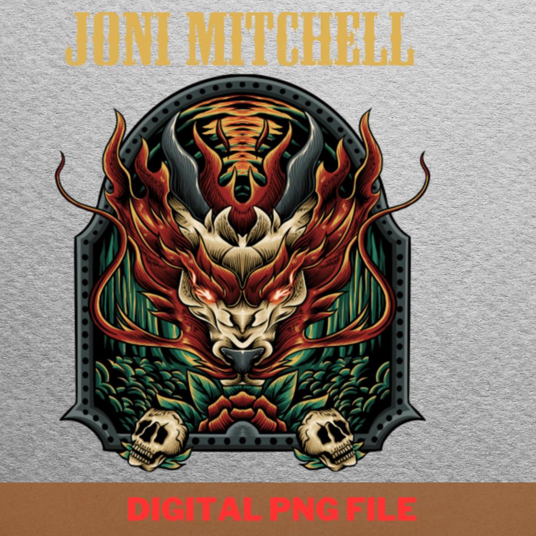 Joni Mitchell Melodic PNG, Joni Mitchell PNG, Boho Inspired | Inspire ...