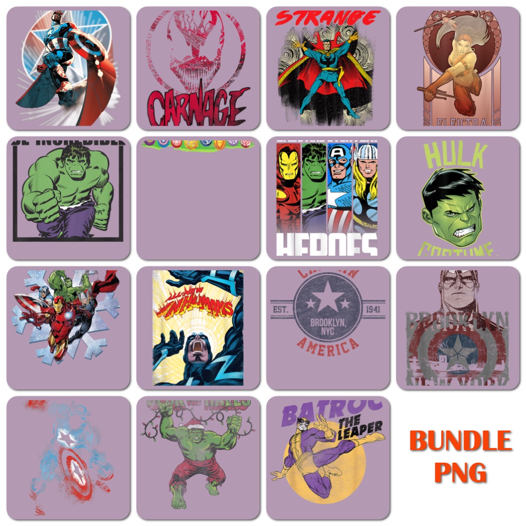 15 Hulk Png Bundle, Marvel Hulk Captain Layered Digital File - Inspire ...
