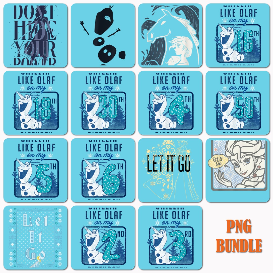 15 Disney Frozen Png Bundle, Disney Frozen Layered Digital F | Inspire ...
