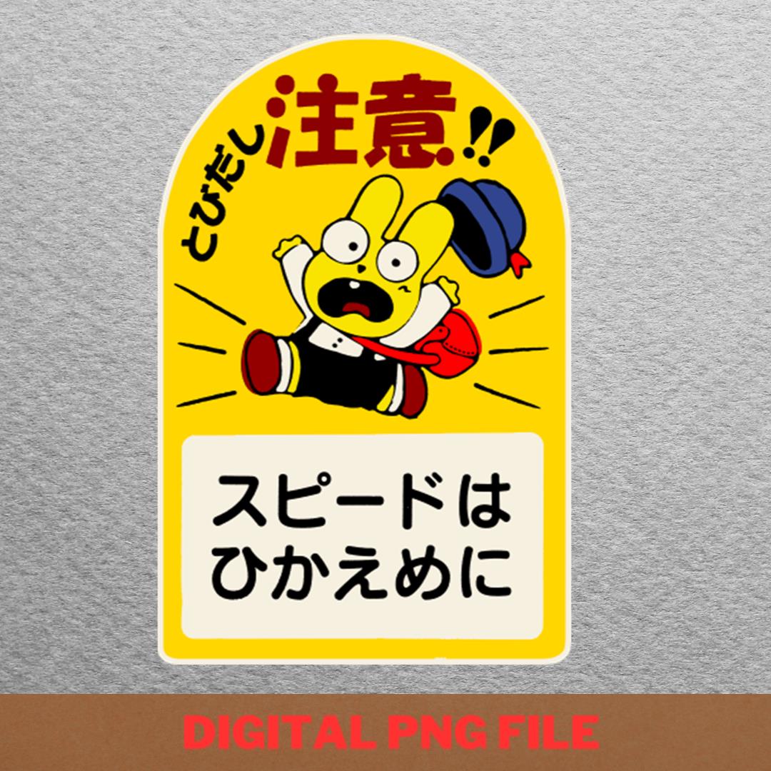 Usagi Forbidden Love Japanese Warning Sign PNG, Usagi PNG, S - Inspire ...
