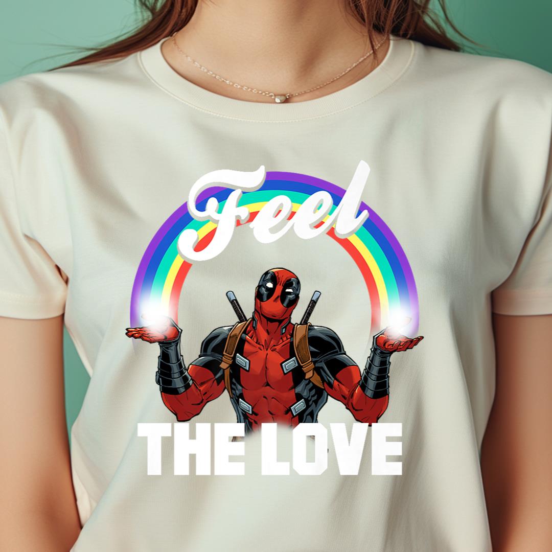 Marvel Deadpool Feel The Love Full Rainbow PNG, Deadpool PNG | Inspire ...