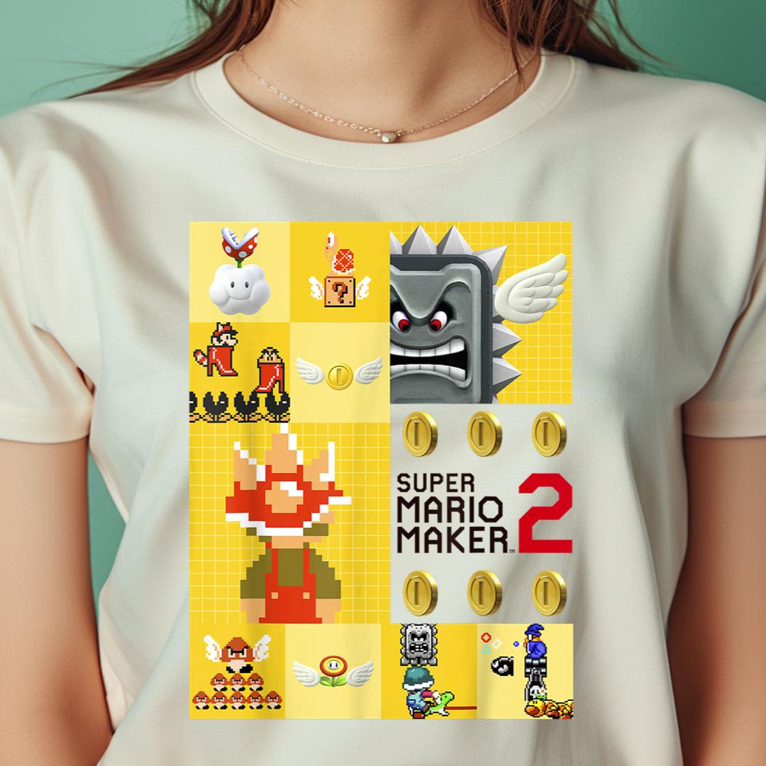 Super Mario Maker 2 Character Gameplay Panel PNG, Super Mari - Inspire ...