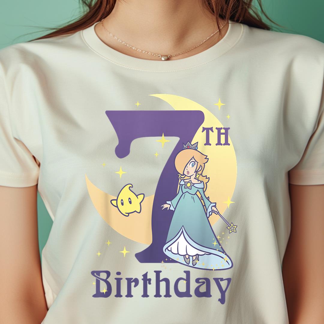 Super Mario Rosalina And Luma 7Th Birthday Moon PNG, Super M | Inspire ...