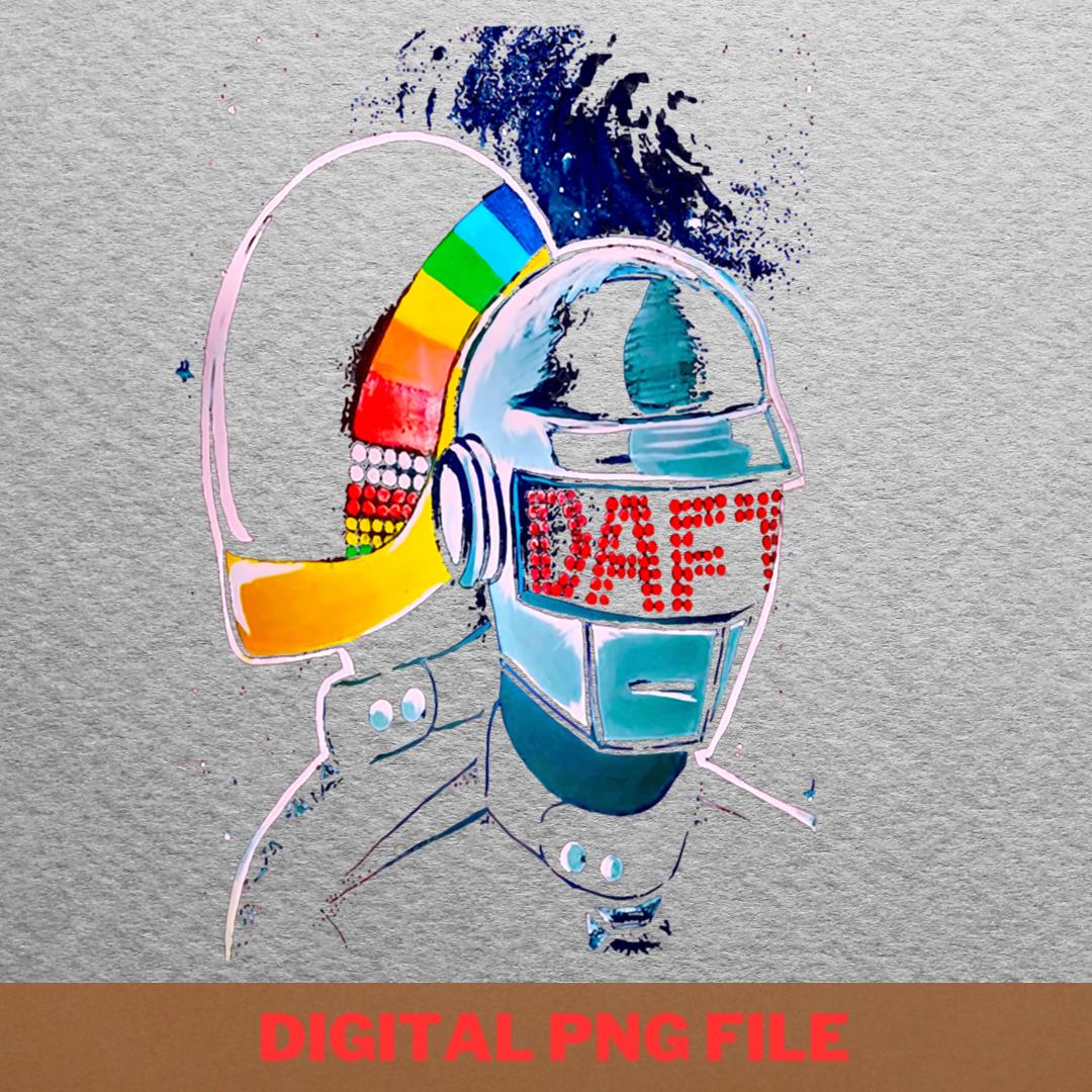 Daft Punk Set PNG, Daft Punk PNG, Electro Digital Png Files | Inspire ...
