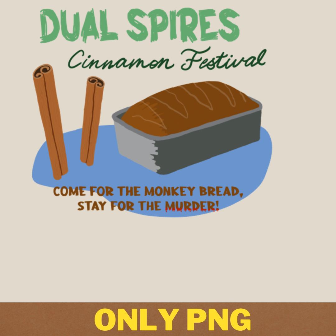 Psych Dual Spires Cinnamon Festival PNG, True Crime PNG, Ser | Inspire ...