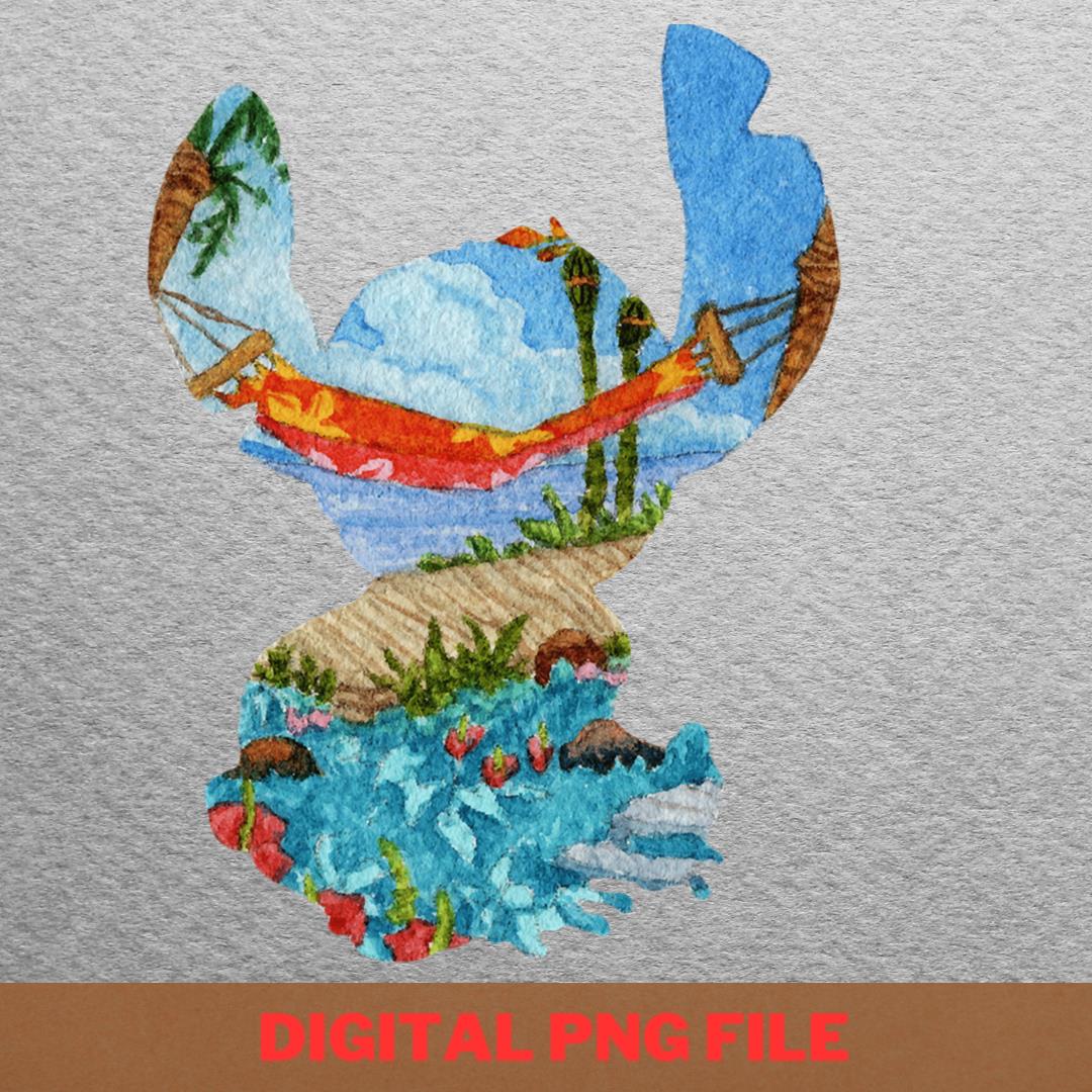 Stitch Beach Dreams PNG, Stitch PNG, Lilo And Stitch Digital | Inspire ...