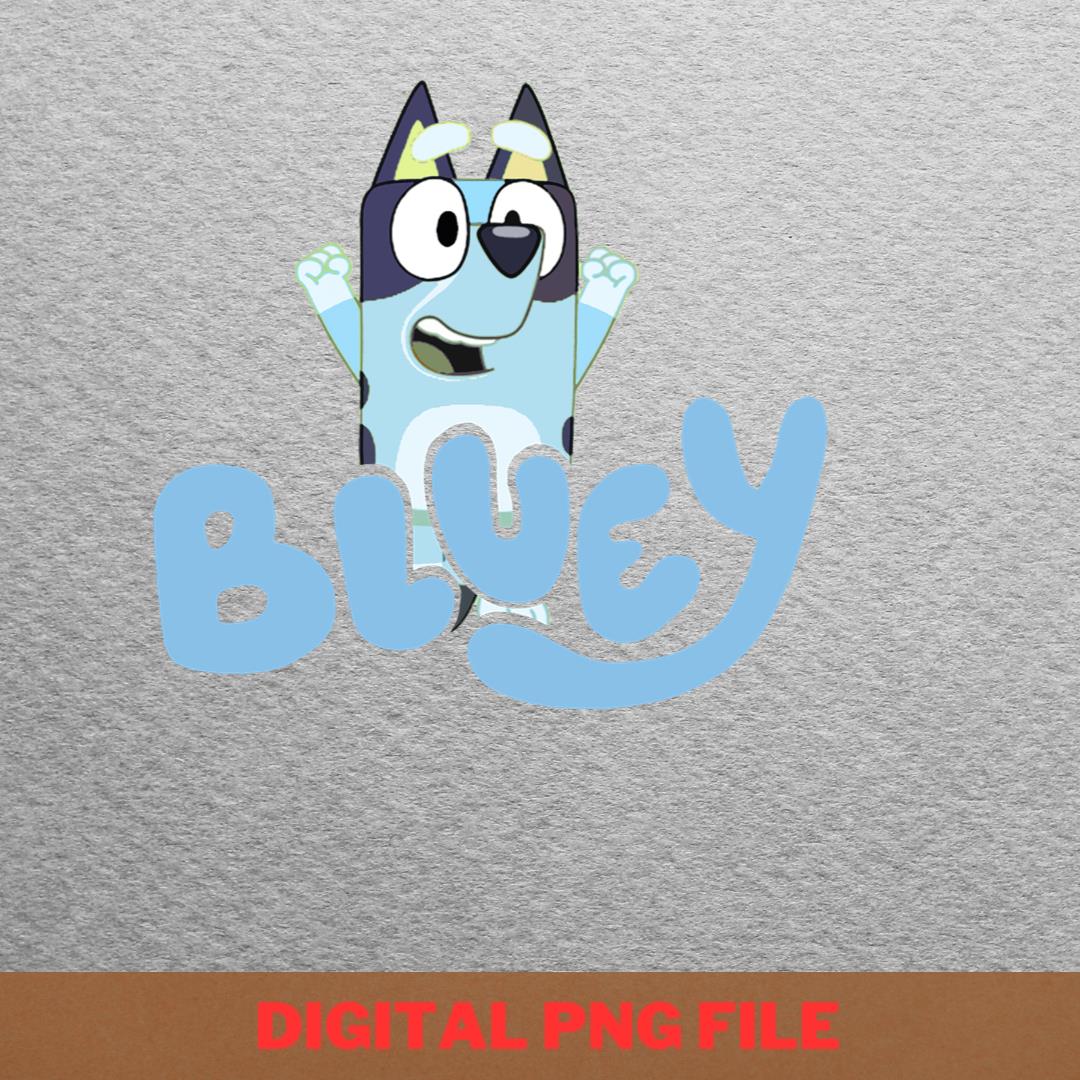 Bluey Happy Howling PNG, Bluey PNG, Bluey And Bingo Digital | Inspire ...