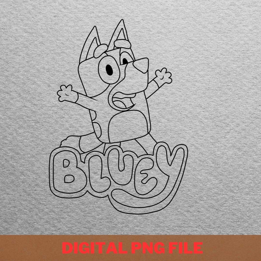 Bluey Happy Paws PNG, Bluey PNG, Bluey And Bingo Digital Png | Inspire ...