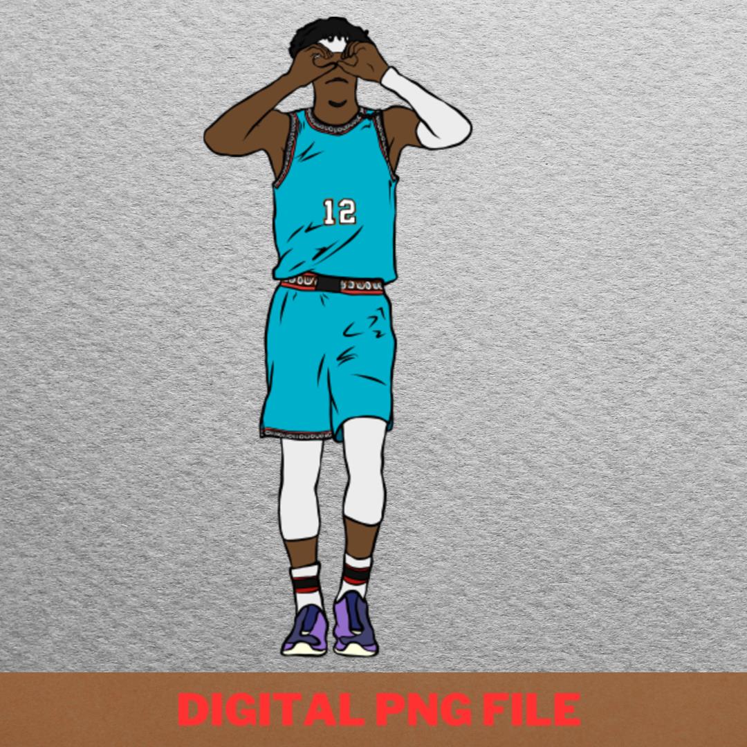 Ja Morant Focus PNG, Ja Morant PNG, Basketball Player Digita | Inspire ...