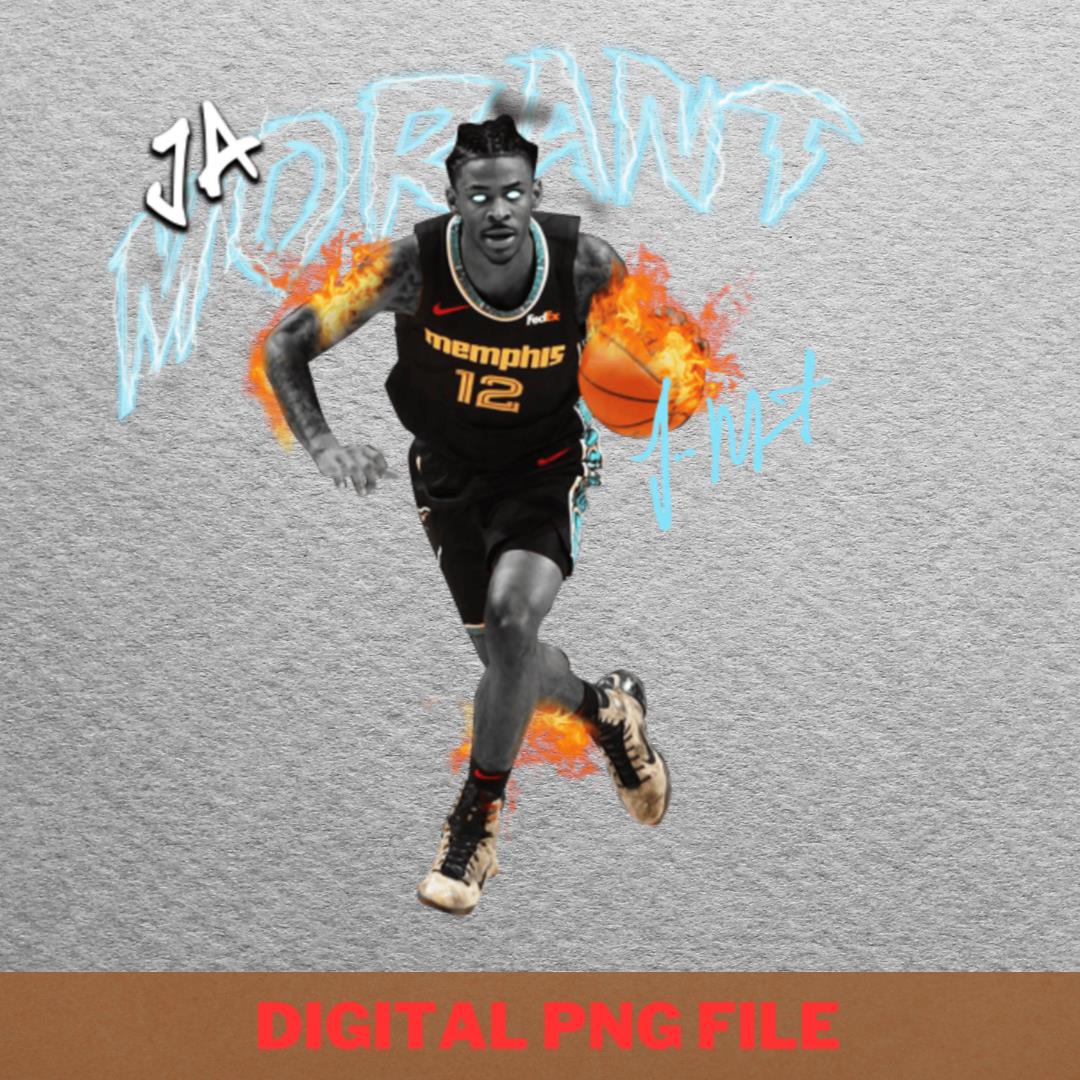 Ja Morant Swift PNG, Ja Morant PNG, Basketball Player Digita | Inspire ...