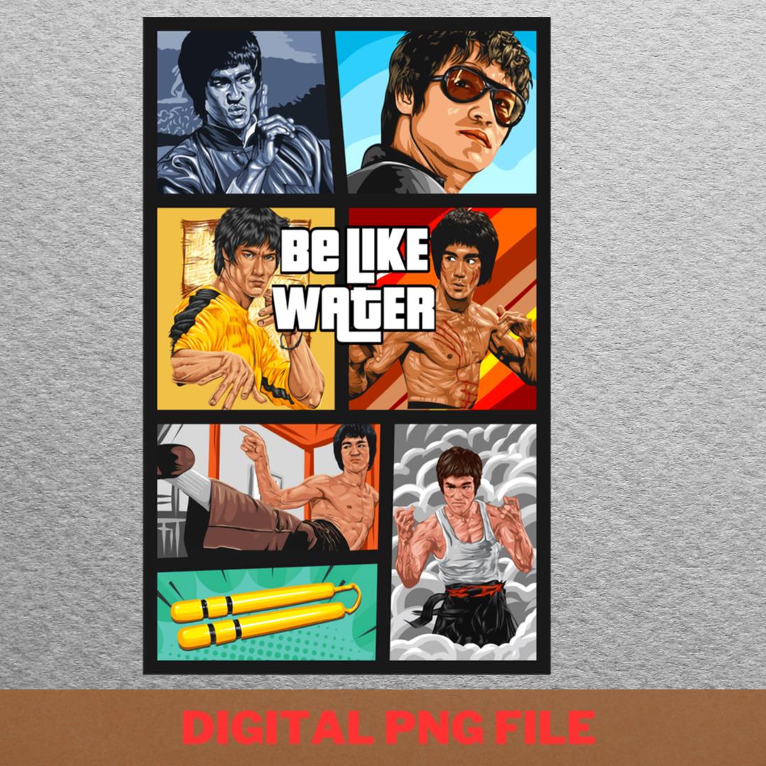 Bruce Lee Persistent PNG, Bruce Lee PNG, Kung Fu Digital Png | Inspire ...