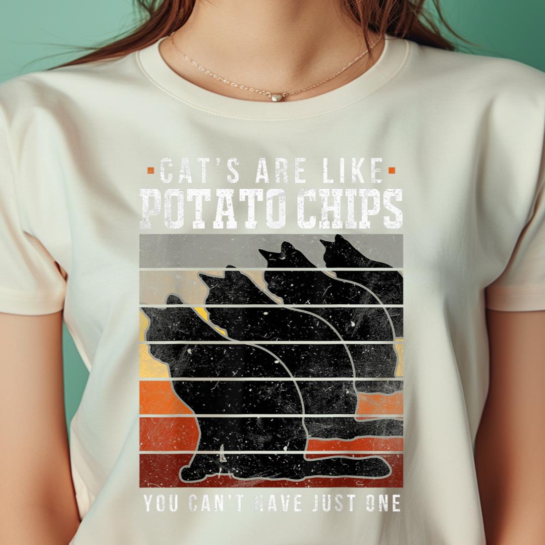 Cats Are Like Potato Chips Cat Lovers Cat Owners PNG, Chip A | Inspire ...