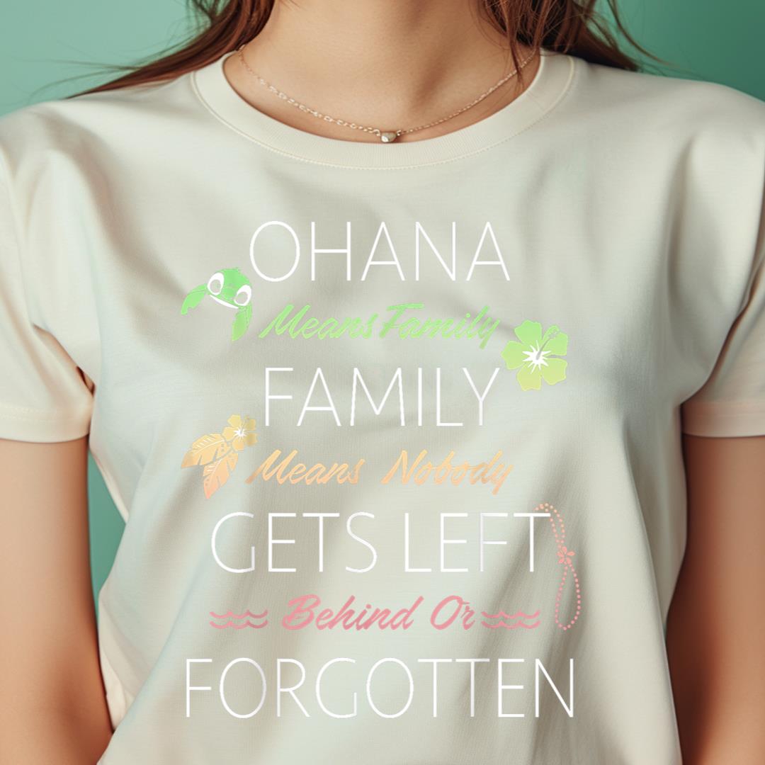 Disney Lilo & Stitch Ohana Means Family Quote PNG, Winnie Th - Inspire ...