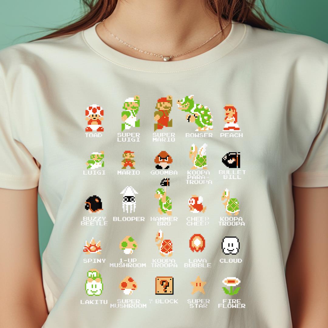 Nintendo Super Mario 8-Bit Pixel Icons List PNG, Super Mario | Inspire ...
