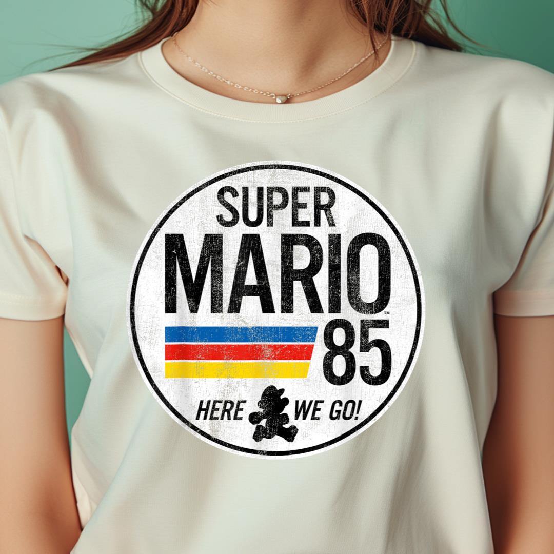 Nintendo Super Mario Here We Go '85 Retro PNG, Super Mario P - Inspire ...