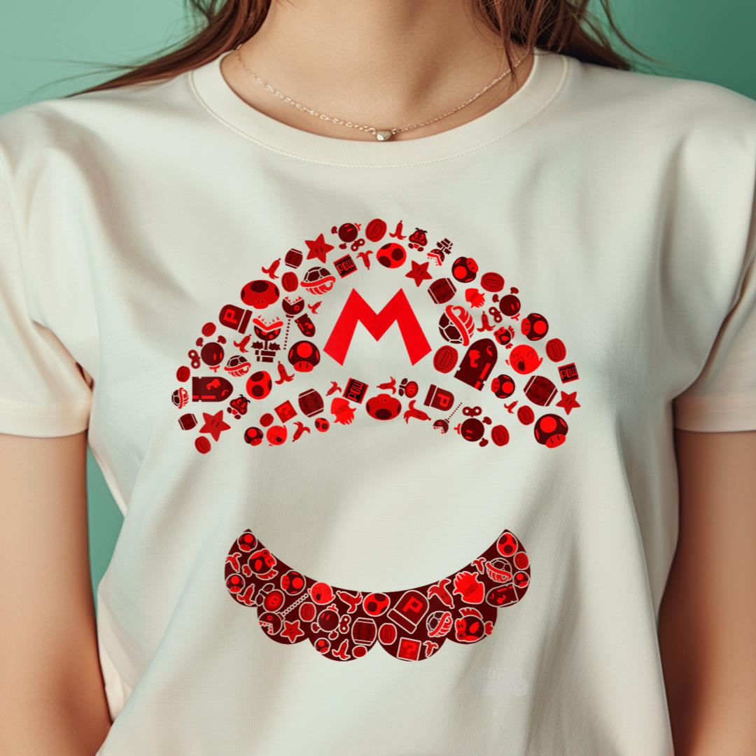 Nintendo Super Mario Iconic Hat & Mustache PNG, Super Mario | Inspire ...