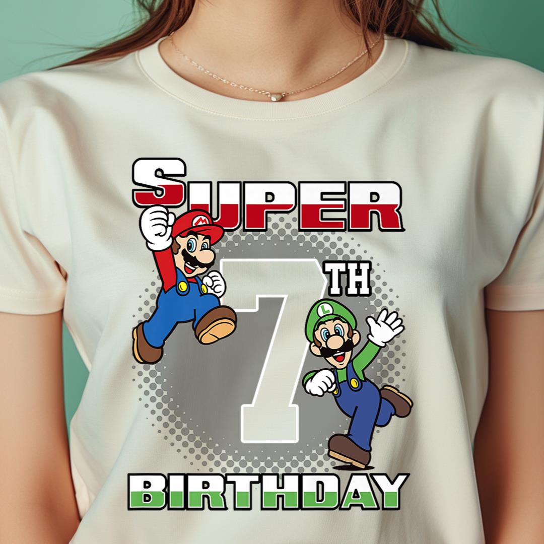 Super Mario And Luigi Super Birthday 7Th Birthday PNG, Super | Inspire ...