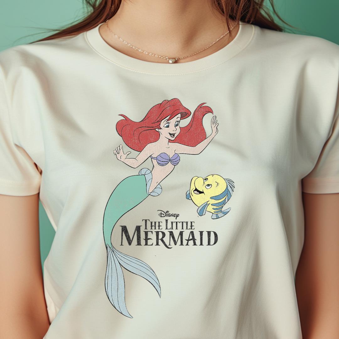 Disney The Little Mermaid Ariel & Flounder PNG, The Little M | Inspire ...
