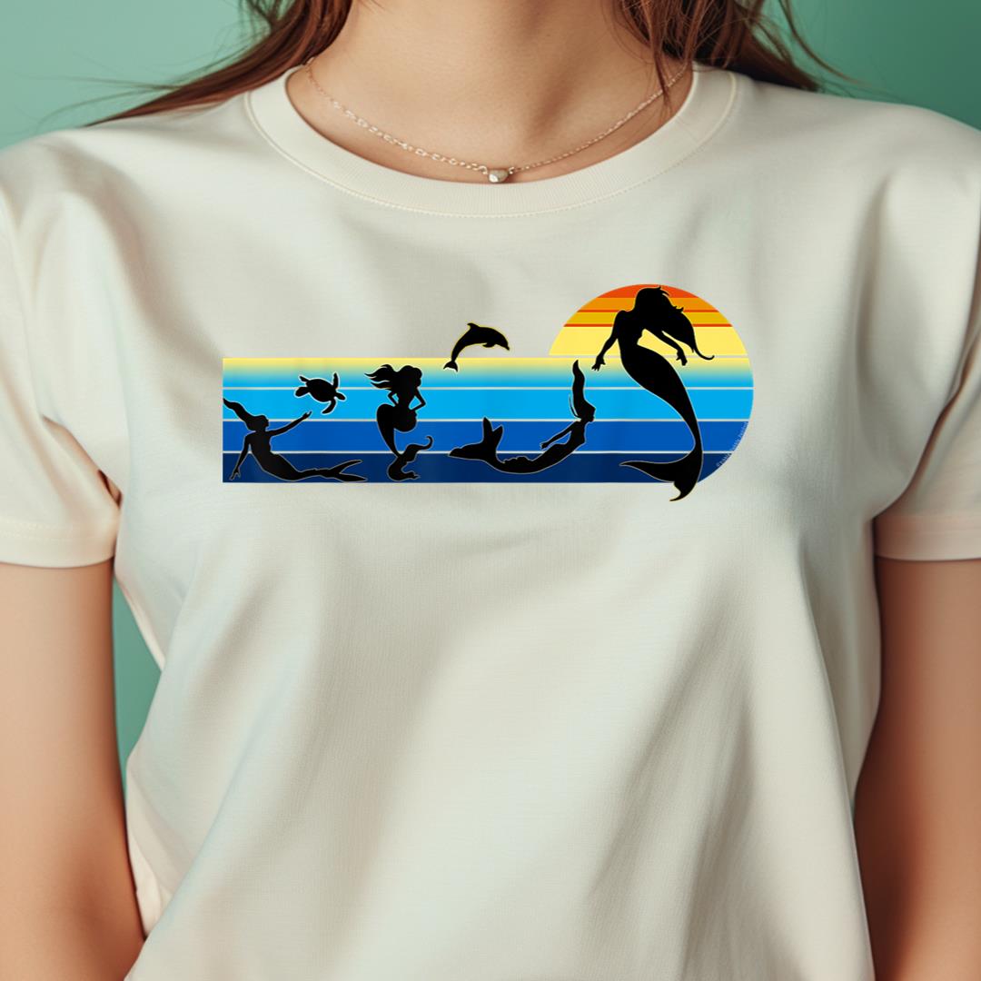 Nautical Swimming Mermaids In The Sea - Mermaids PNG, The Li | Inspire ...