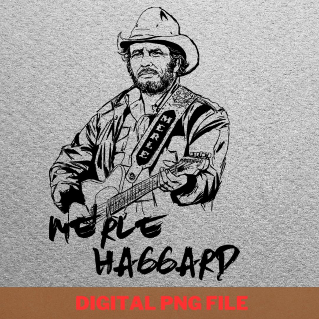 Merle Haggard Touring Life PNG, Merle Haggard PNG, Outlaw Mu - Inspire ...