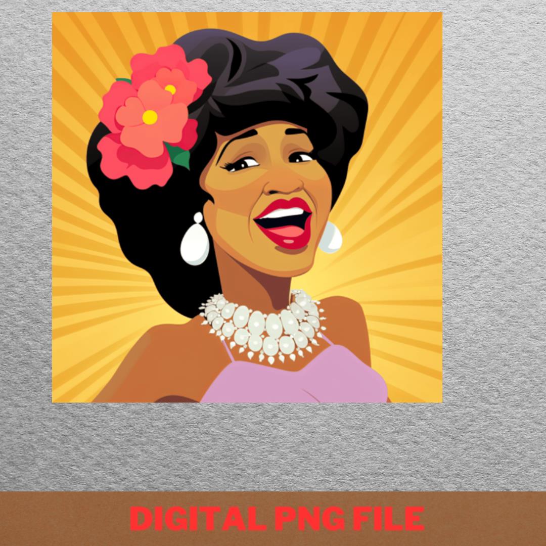Aretha Franklin Music Icon PNG, Aretha Franklin PNG, Back Ca | Inspire ...