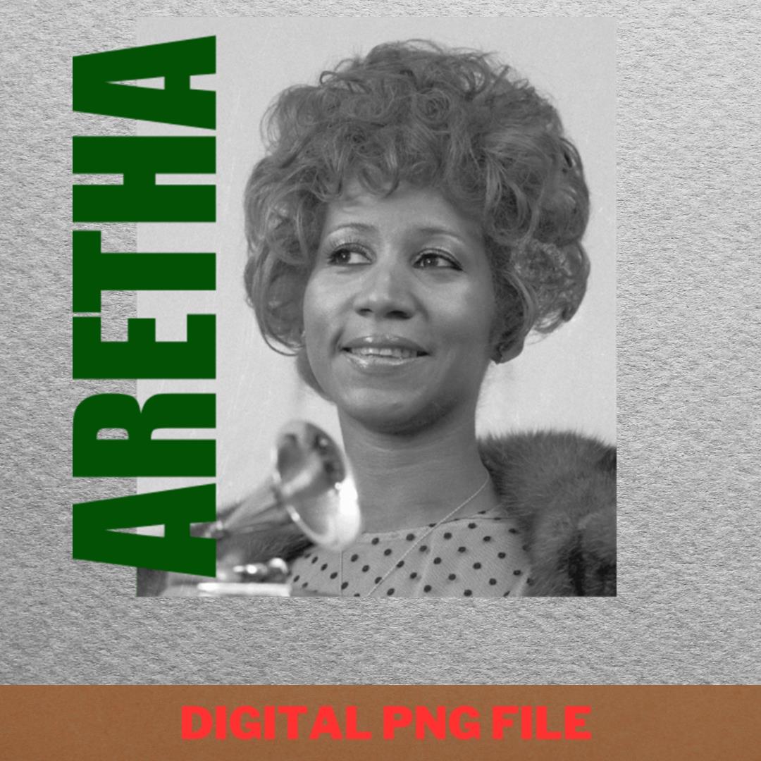 Aretha Franklin Music Legend PNG, Aretha Franklin PNG, Back | Inspire ...