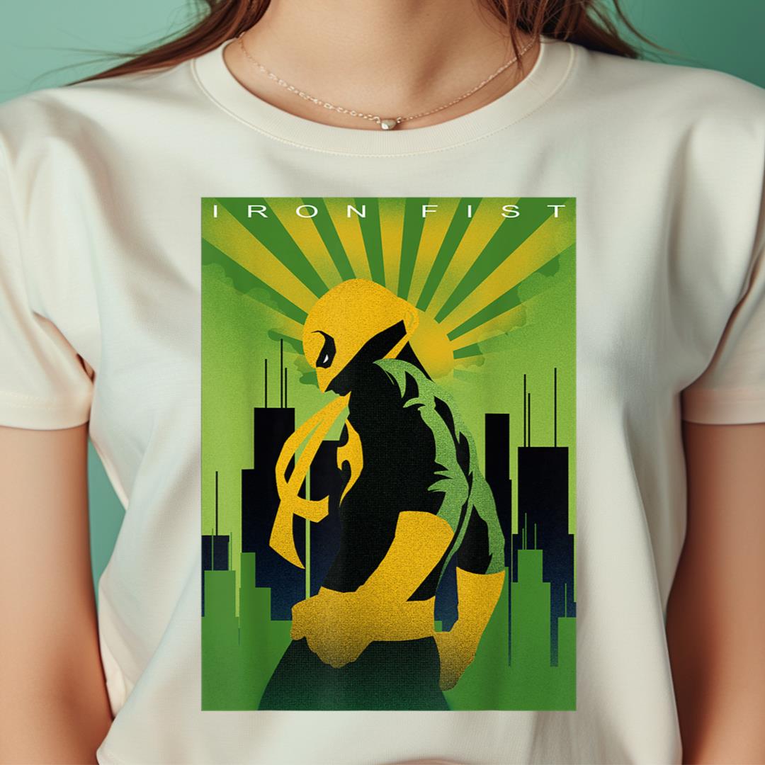 Marvel Iron Fist Art Deco Texture Poster PNG, Iron Man PNG, | Inspire ...