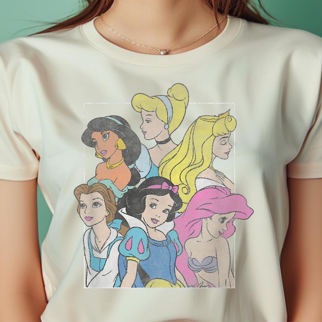 Disney Princesses Distressed Group Poster PNG, Moana Disney - Inspire ...