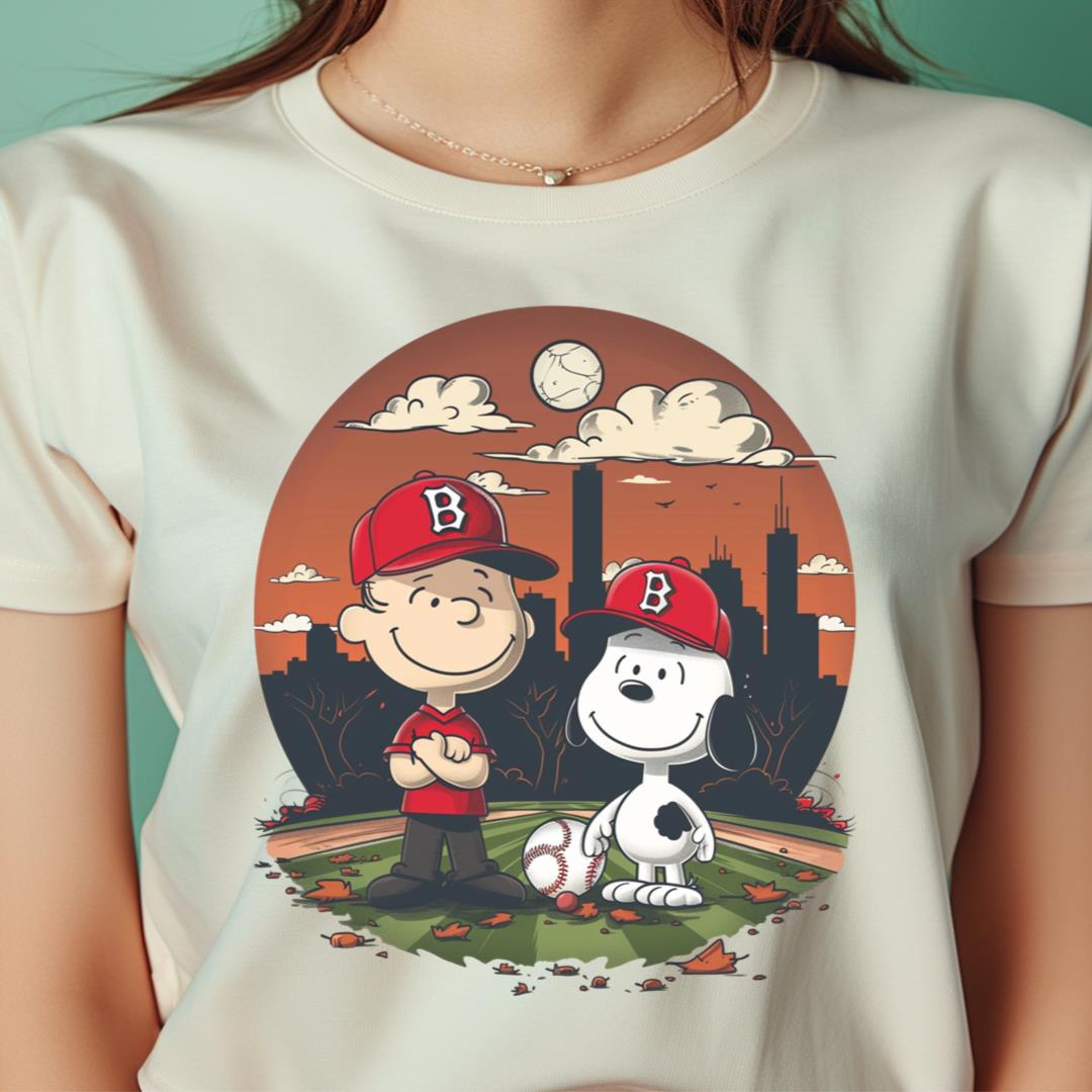 Cartoon Dog Vs Baseball Heritage PNG, Snoopy Vs Boston Red S - Inspire ...