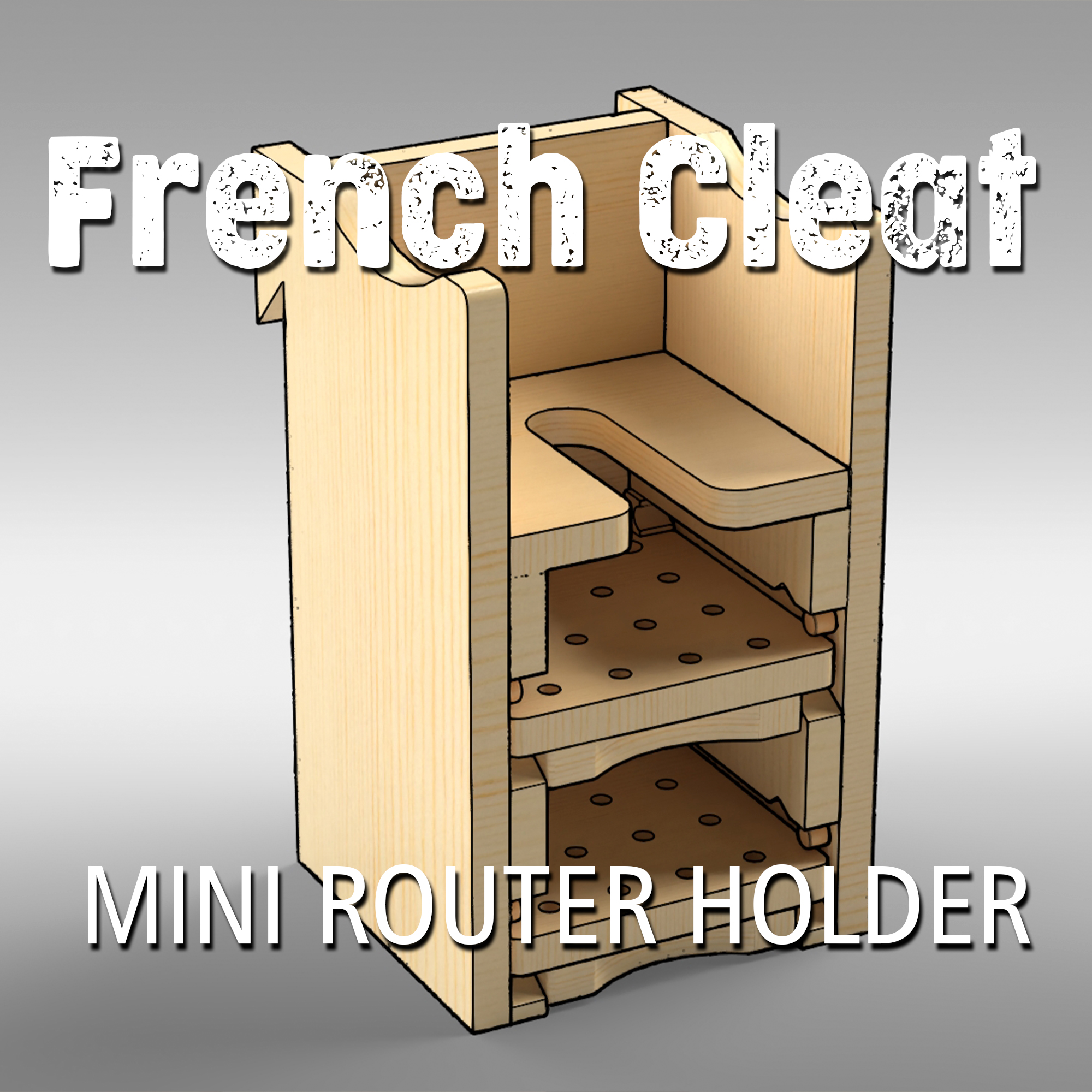 French Cleat Compact Router Holder. PDF plan for print and a | Inspire ...