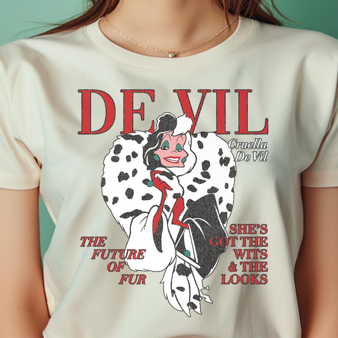 Disney Villains Cruella De Vil Magazine Cover PNG, villains | Inspire ...