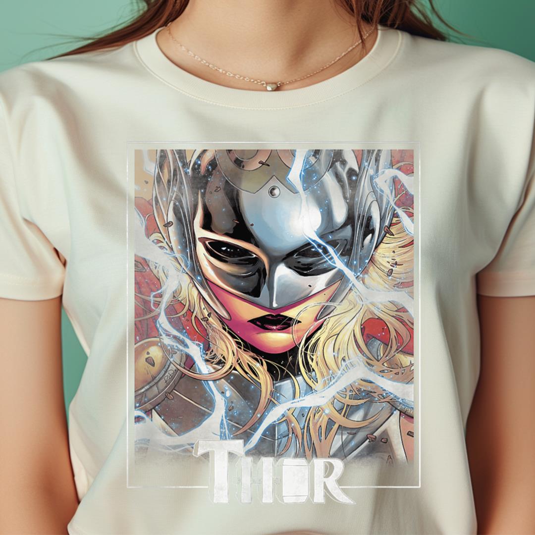 Marvel Jane Foster Mighty Thor Comic Hero Portrait PNG, Thor | Inspire ...