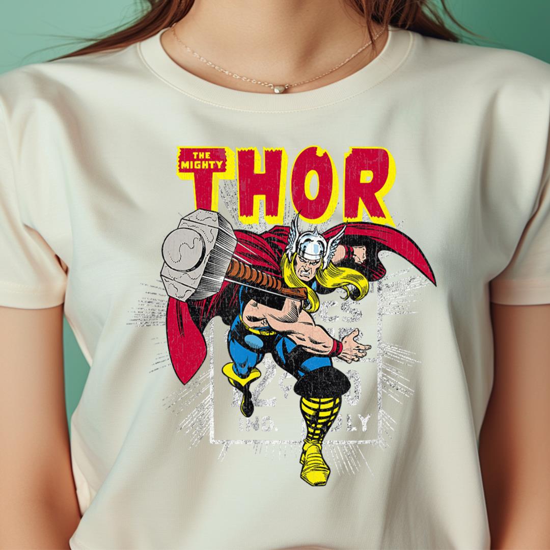 Marvel Mighty Thor Hammer Throw Retro Graphic PNG, Thor PNG, | Inspire ...