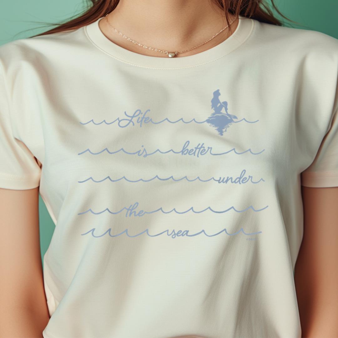 Disney The Little Mermaid Ariel Under The Sea Wave Text PNG, | Inspire ...