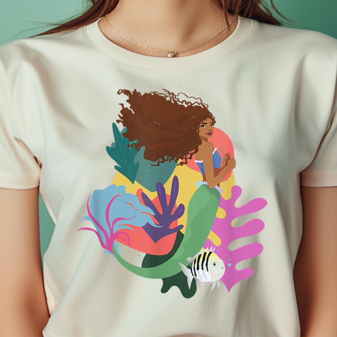 Disney The Little Mermaid Ariel With Fork & Flounder Poster | Inspire ...
