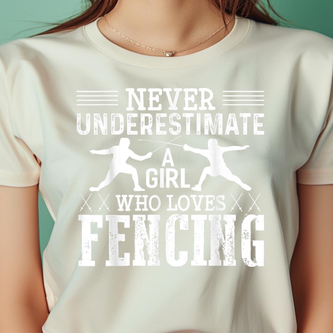 Fencing Girl Never Underestimate A Fencing Girl PNG, The Pow | Inspire ...