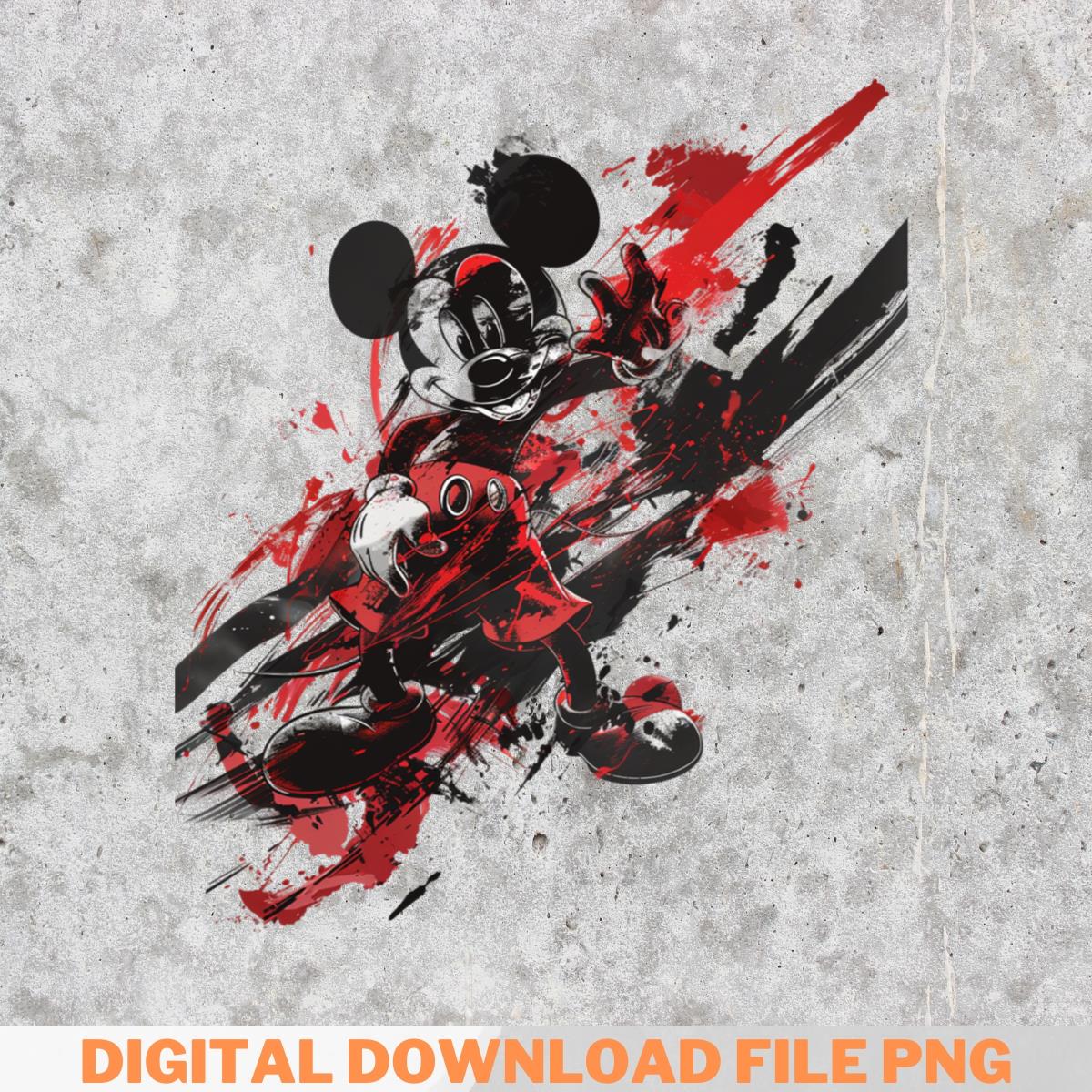 Mickey And Friends Instax Film-Style PNG, Demon Slayer PNG, | Inspire ...