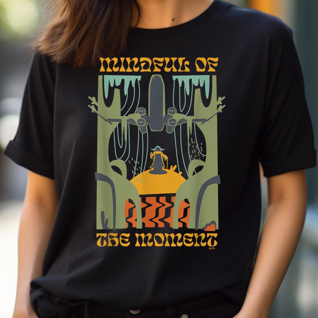 Star Wars Yoda Mindful Of The Moment Retro PNG, Star Wars Yo | Inspire ...
