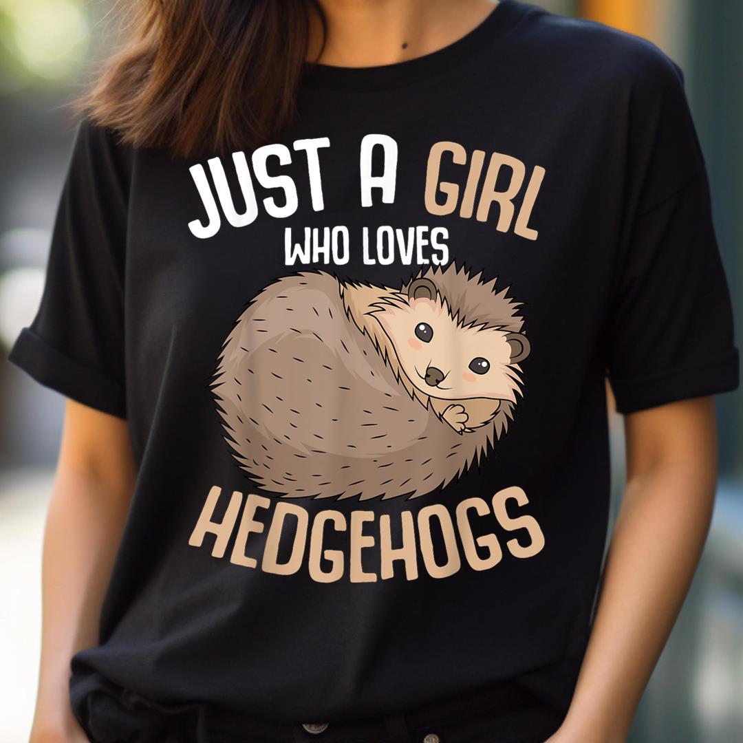 Just A Girl Who Loves Hedgehogs Girls Hedgehog PNG, The Powe | Inspire ...