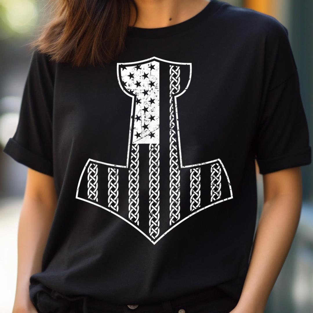 Viking Vintage American Flag Thor Hammer Mjolnir PNG, Thor P | Inspire ...