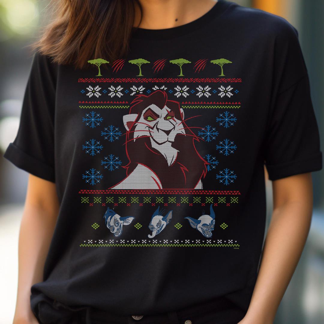 Disney Villains The Lion King Scar Ugly Christmas Sweater PN | Inspire ...