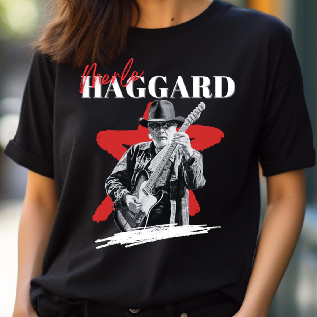 Merle Haggard 80S Retro - Merle Haggard'S Portrait PNG, Merl | Inspire ...
