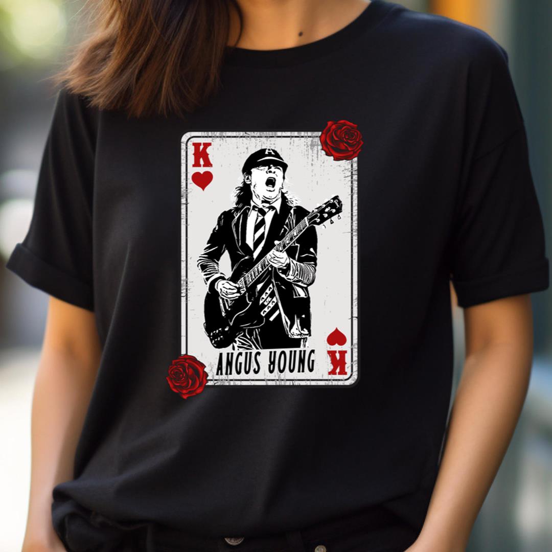Vintage Card Angus Young - Acdc Thunderstruck Hits PNG, Acdc | Inspire ...