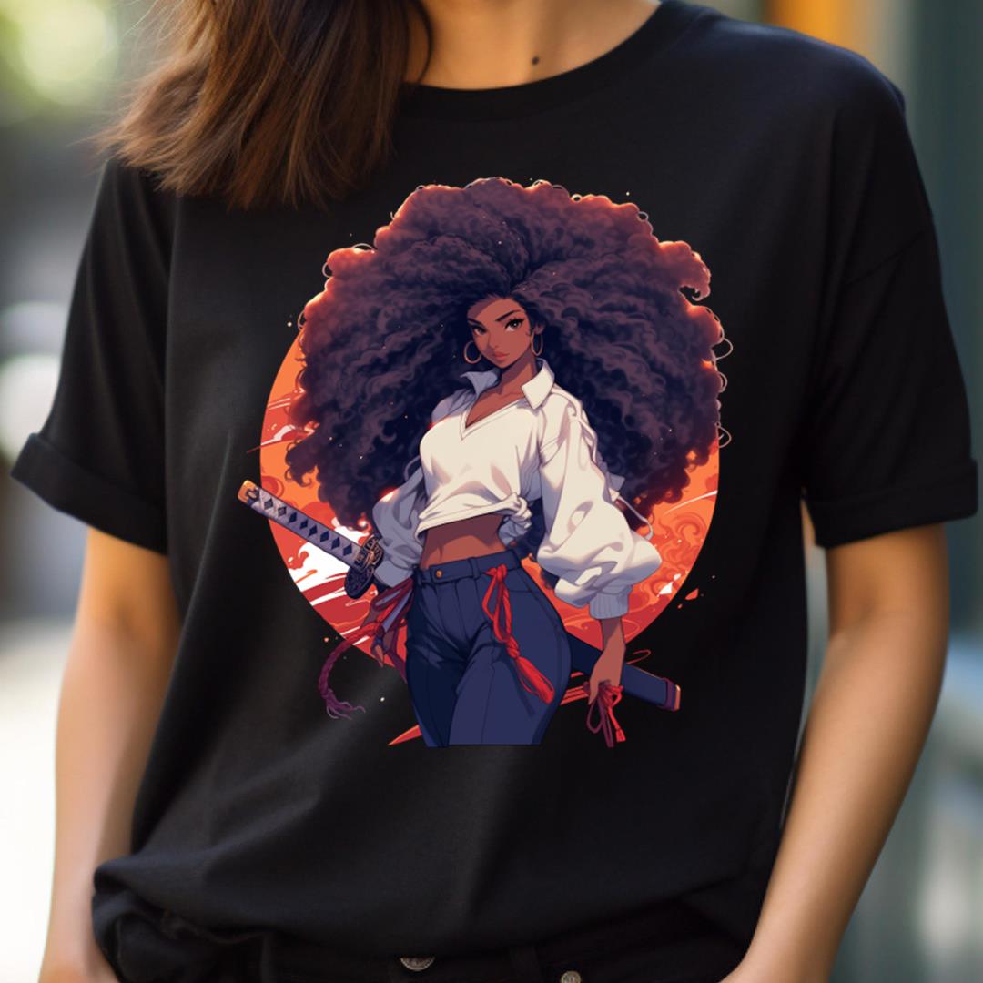 Afro Samurai Girl - Afro Samurai Skills PNG, Afro Samurai PN - Inspire ...