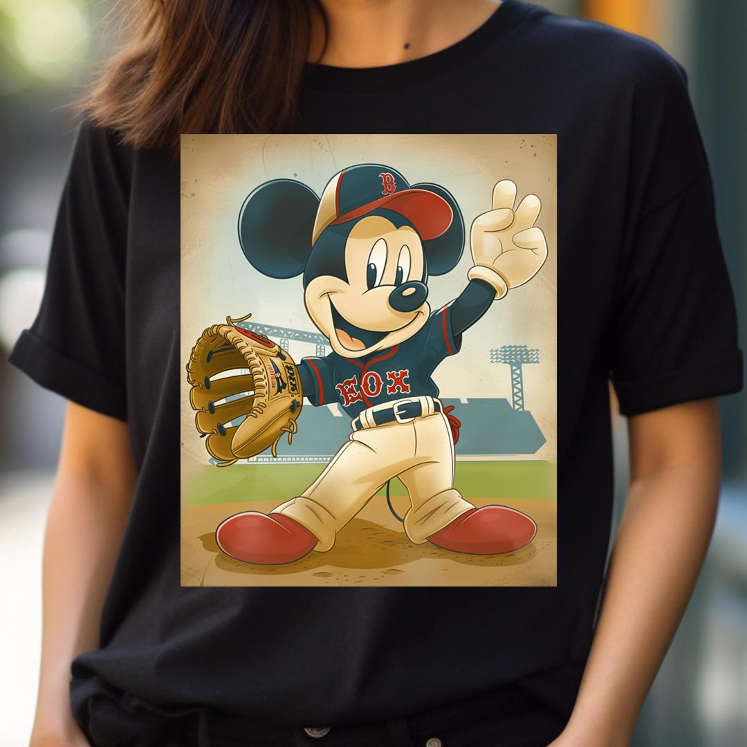 Baseball Meets Magic Mickey Vs Boston PNG, Micky Mouse Vs Bo | Inspire ...