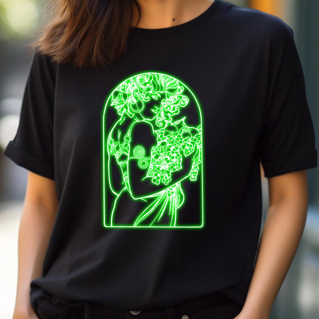 Alphonse Mucha Green Neon - Alphonse Mucha Influence PNG, al | Inspire ...