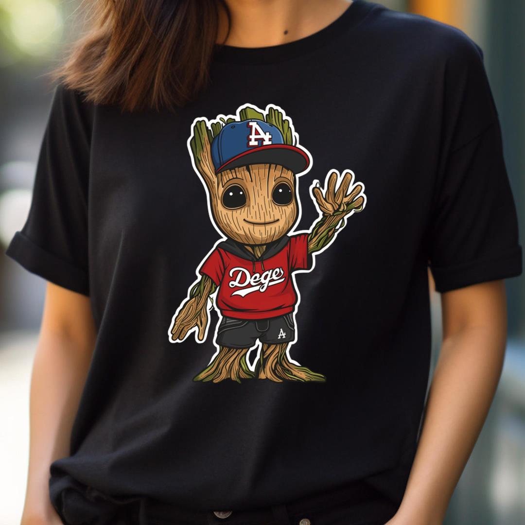 Guardian Of Baseball Groot Vs Los Angeles Dodgers Logo PNG, | Inspire ...