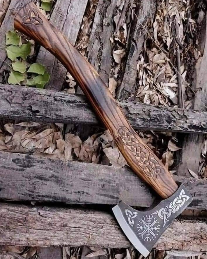Custom handmade carbon steel viking axe | Inspire Uplift