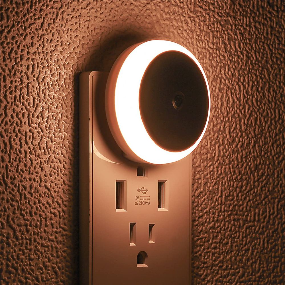 Dusk to Dawn LED Night Light – Auto Dim Wall Lamp | Inspire Uplift