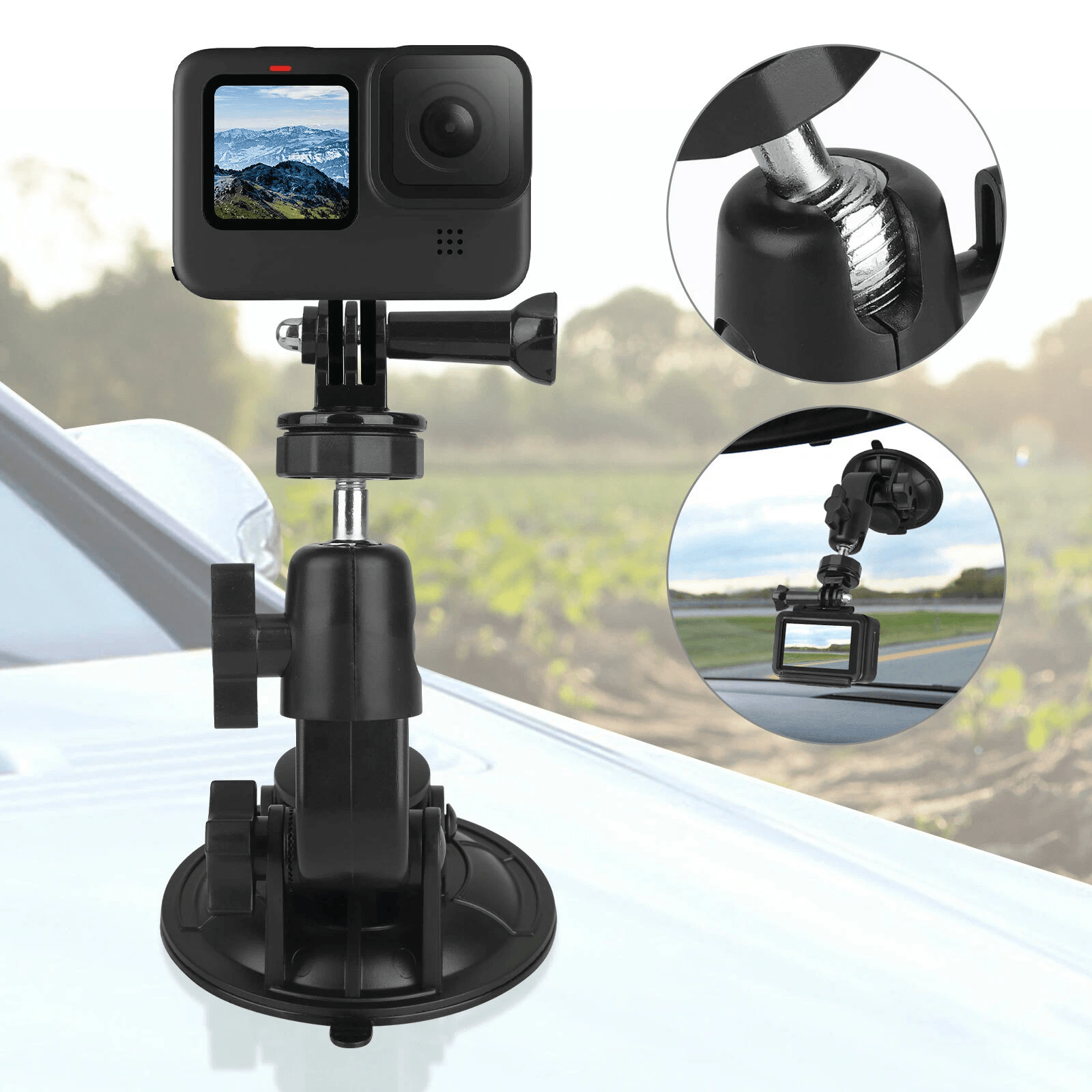 Car Suction Cup Camera Mount for GoPro & DSLR | Inspire Uplift